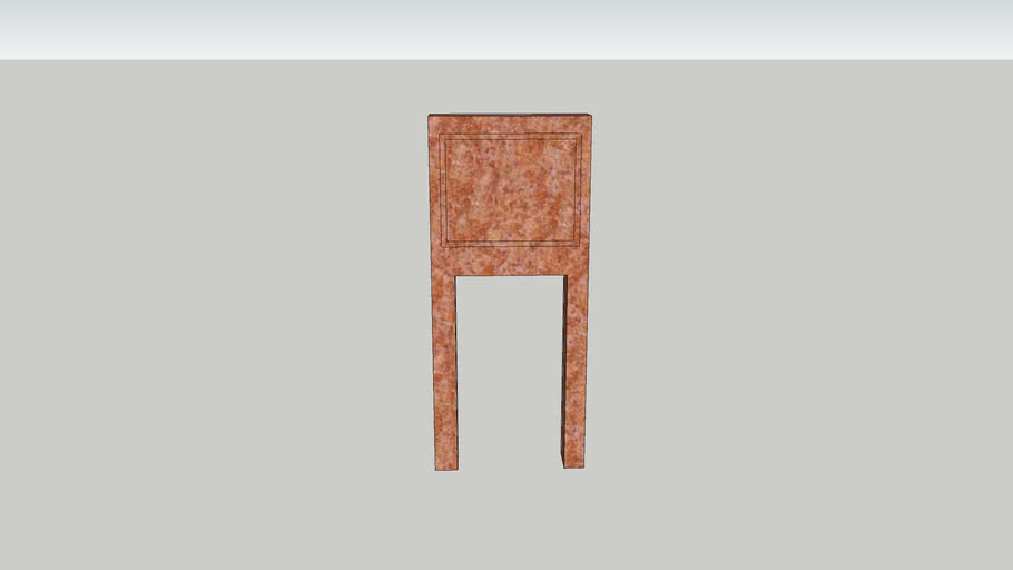 panou statie, ruginit | 3D Warehouse