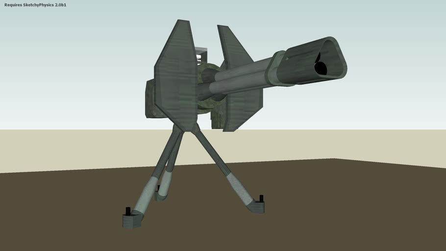 sketchyphysics halo turret gun! | 3D Warehouse