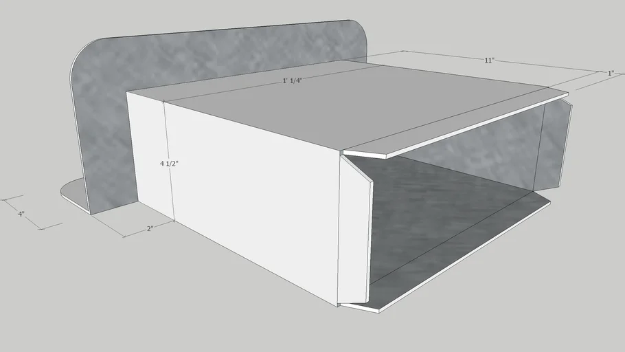 TPO Clad Scupper | 3D Warehouse