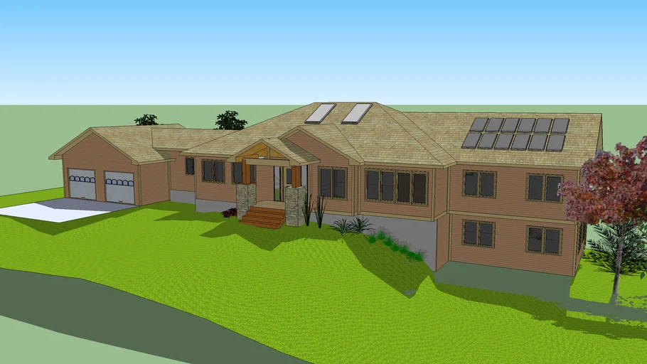 One Story 2500 sf 3 bedroom w basement | 3D Warehouse