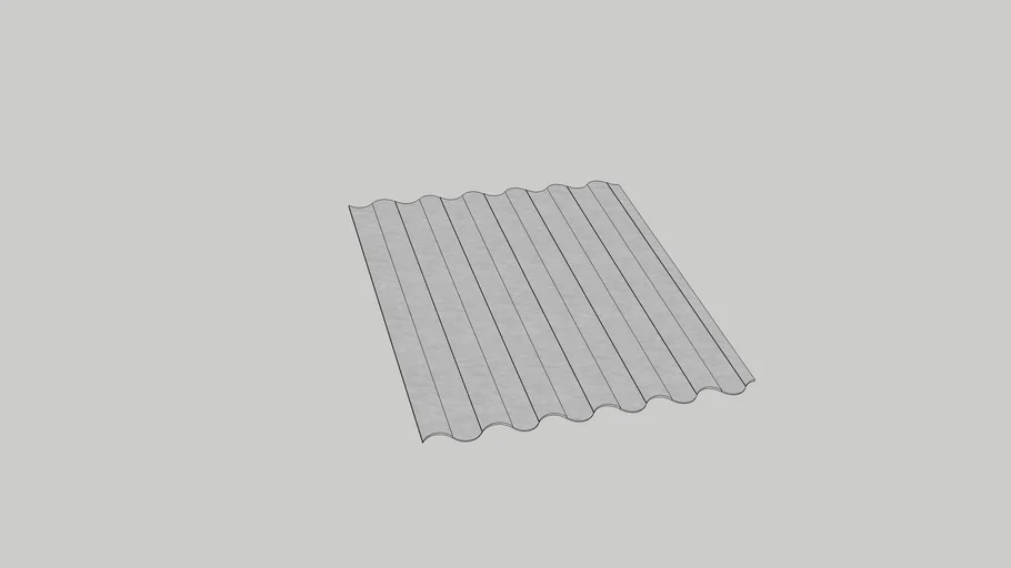 CEMENT SHEET ROOFING | 3D Warehouse