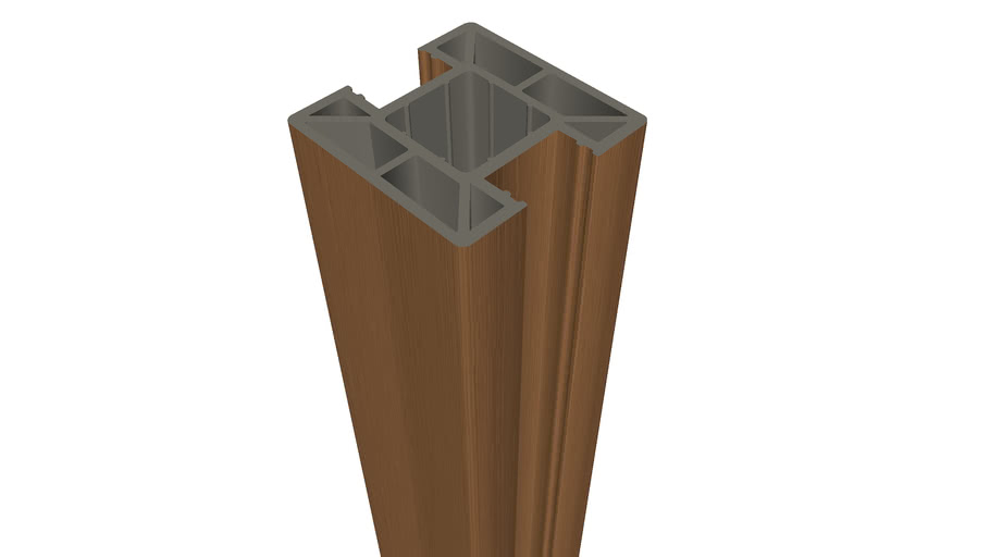 Inter Fence Post Spiced Oak | 3D Warehouse