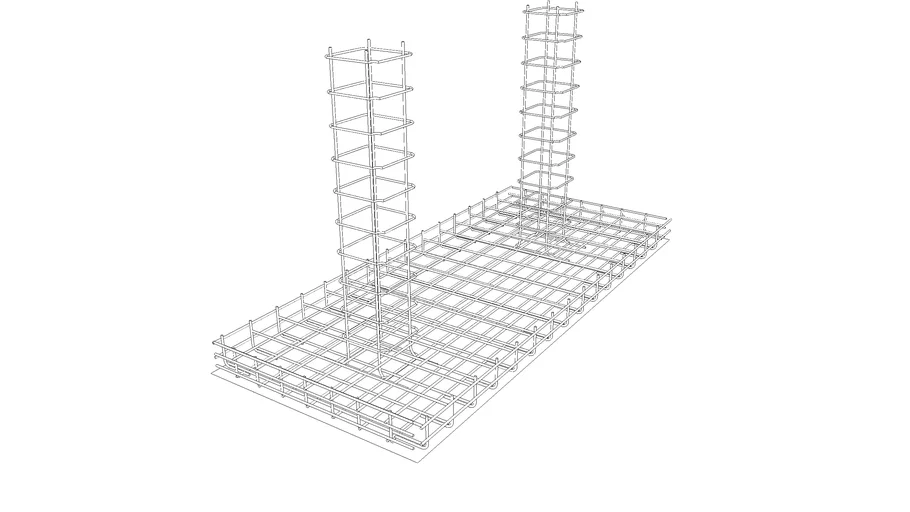 Base& Double Column Reinforcement-01a | 3D Warehouse