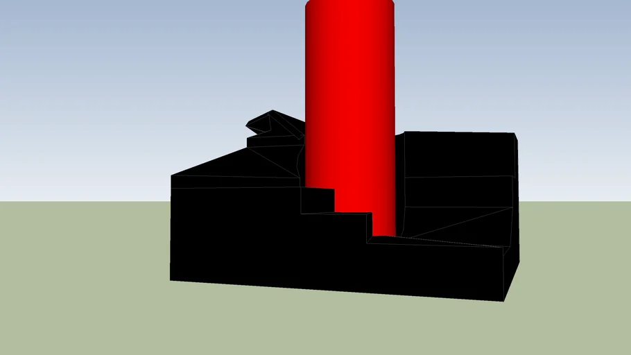 Black Red odd shapes | 3D Warehouse