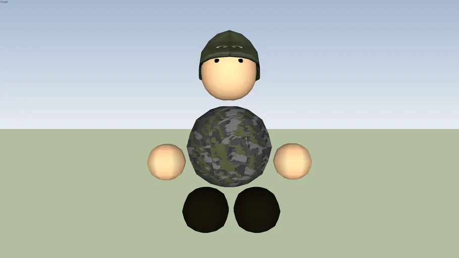 Low Poly Basic Soldier | 3D Warehouse