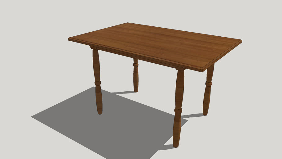 Classic Table 1 | 3D Warehouse