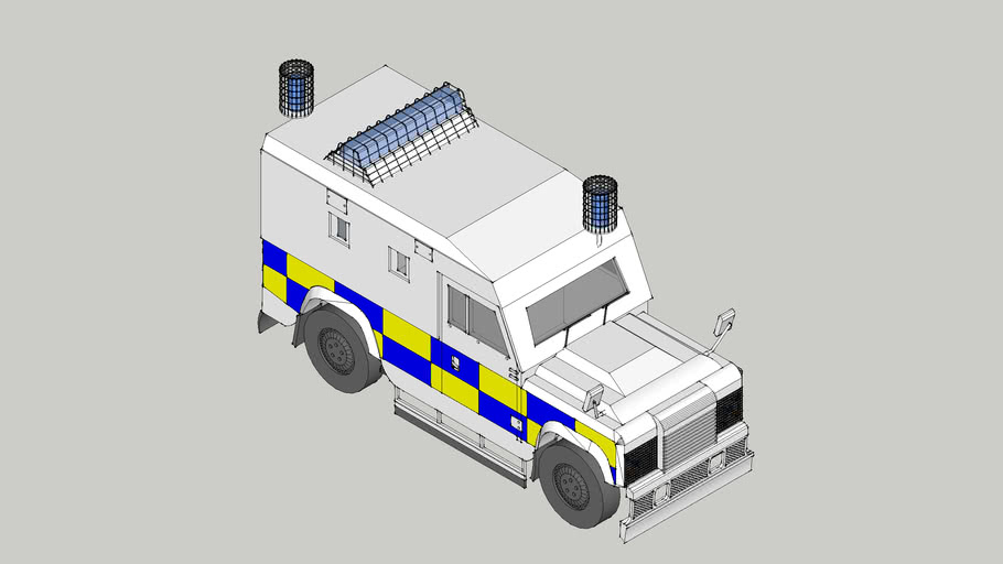 PSNI Land Rover Tangi Riot Van | 3D Warehouse