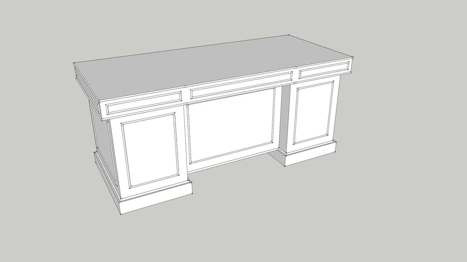 Meja Direktur (Director Table) 180-80 | 3D Warehouse