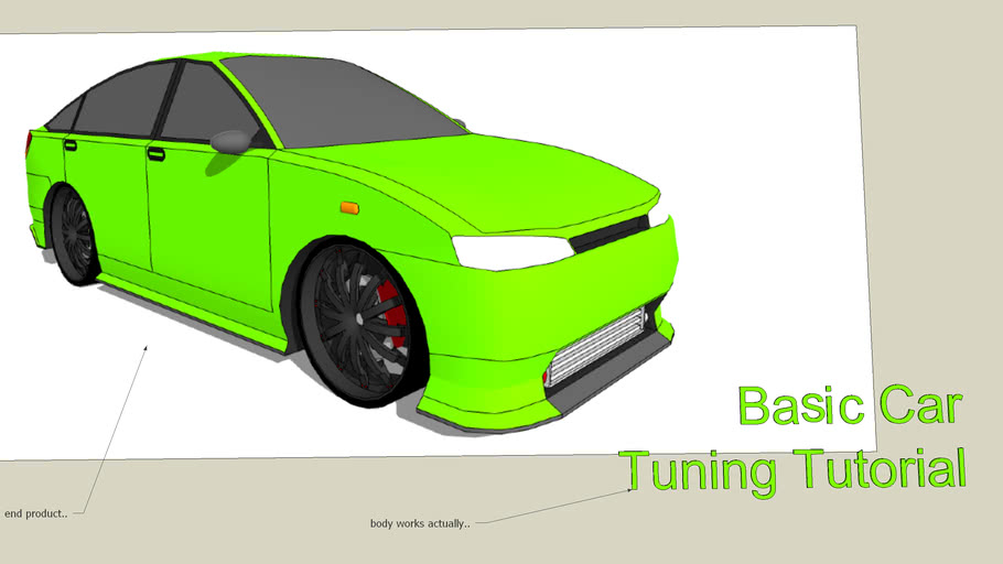 Basic Car Tuning Tutorial (Bodyworks) | 3D Warehouse