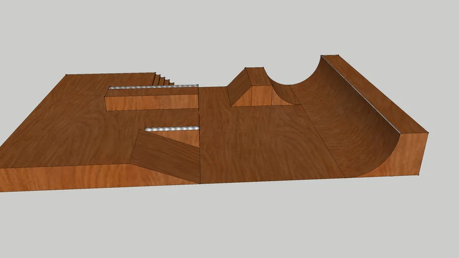Simple fingerboard park | 3D Warehouse