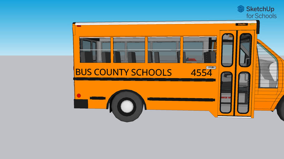 1997 Collins Bantam Ford Bus 4554 | 3D Warehouse