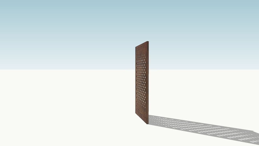 perforated panel 4' x 8' | 3D Warehouse