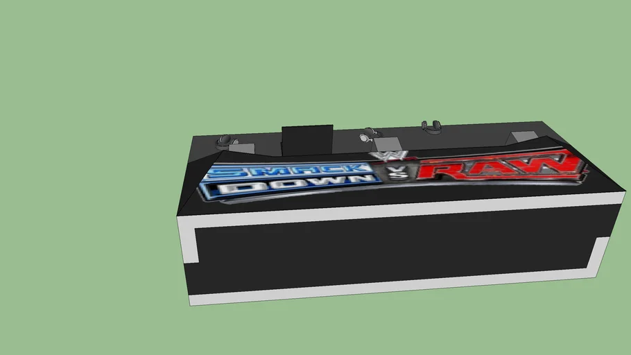 smackdown vs raw fan announce table | 3D Warehouse