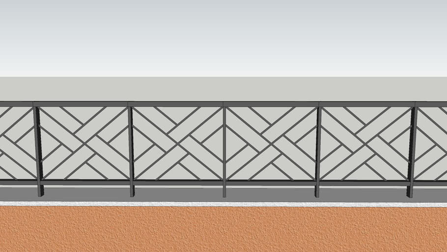 ferforje korkuluk | 3D Warehouse