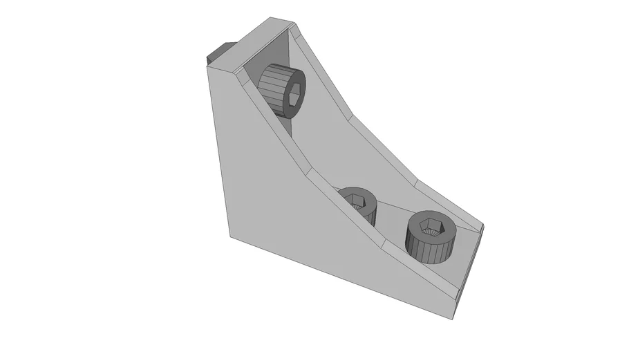 Misumi angle bracket HBLFSSW5 | 3D Warehouse