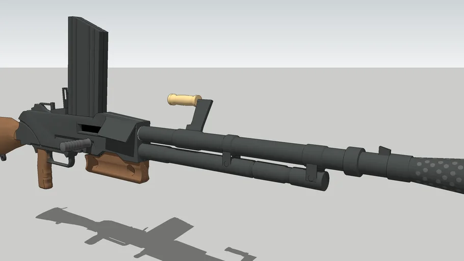 French FM 24/29 Light Machine Gun | 3D Warehouse