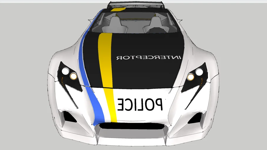 Lexus LFA Police Car | 3D Warehouse