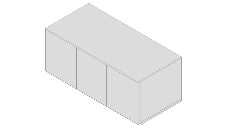 Base Cupboard 900mm Bay 400 D x 360 H x 899mm W | 3D Warehouse