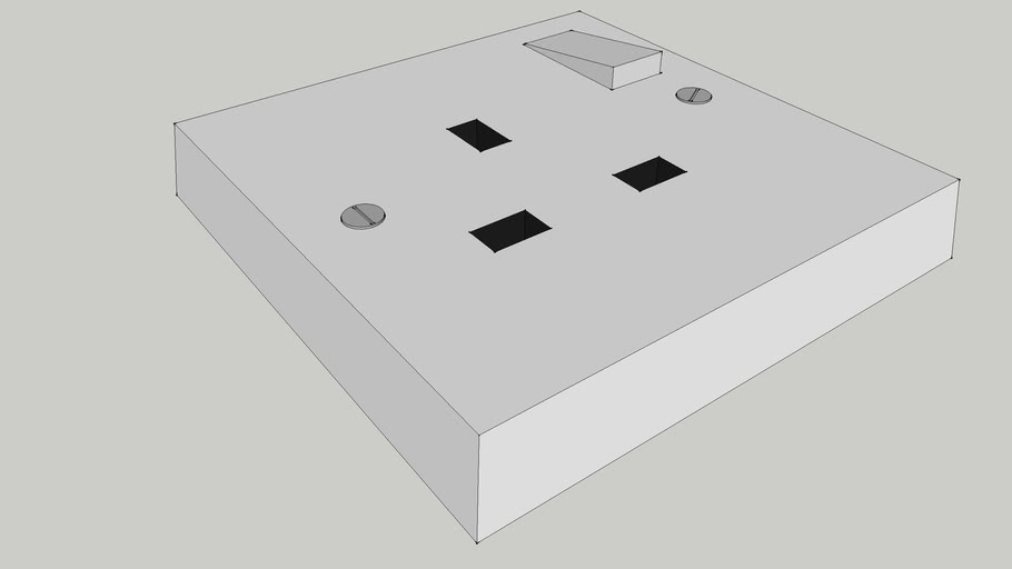 Typical British Plug Socket | 3D Warehouse