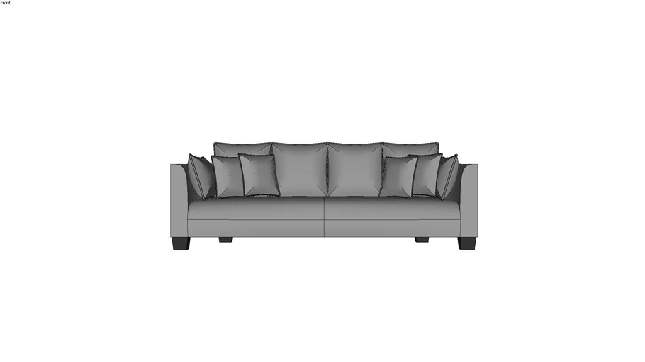 WHITE VELVET SOFA | 3D Warehouse