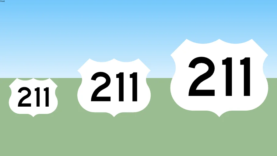 U.S. 211 Sign | 3D Warehouse