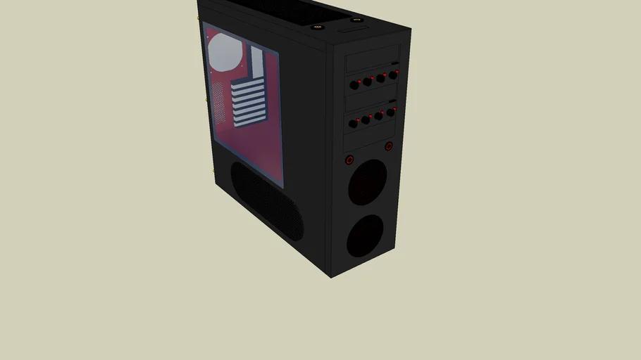 Modded Rocketfish Computer Case | 3D Warehouse