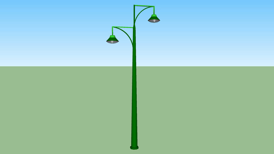 Public double lamppost | 3D Warehouse