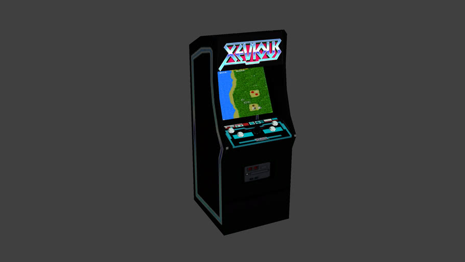 Xevious - Arcade Game Cabinet (1983) | 3D Warehouse