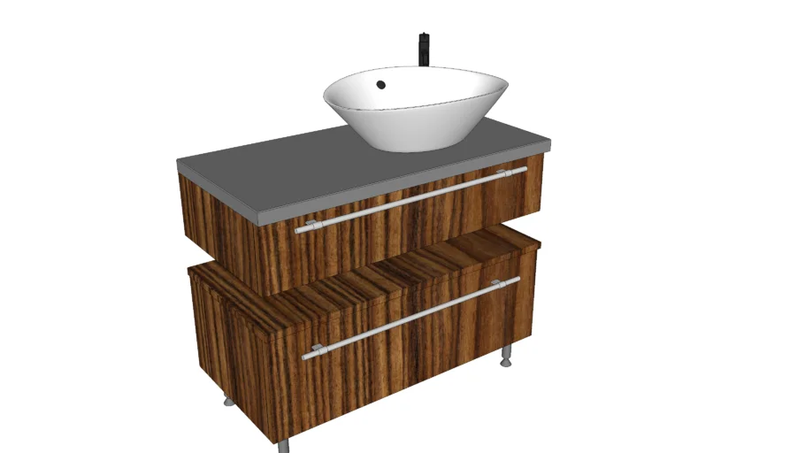 modern bathroom sink display | 3D Warehouse