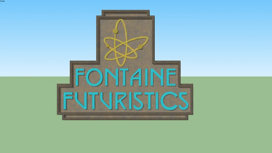 Fontaine Futuristics Logo | 3D Warehouse