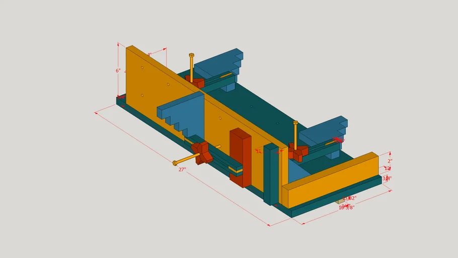 Acute Angle Bevel Jig For Table Saw | 3D Warehouse