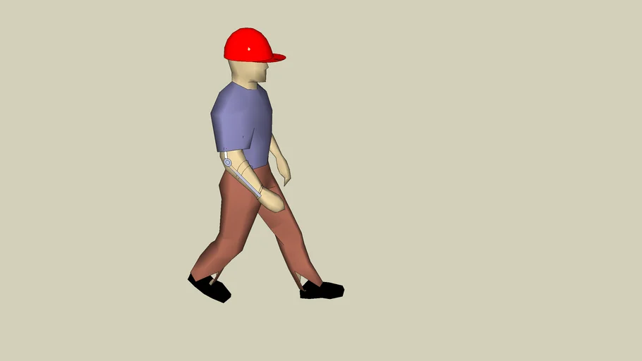 Man with Arm Brace | 3D Warehouse