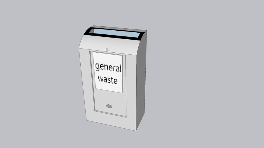 UOS Library -General Waste Bin | 3D Warehouse