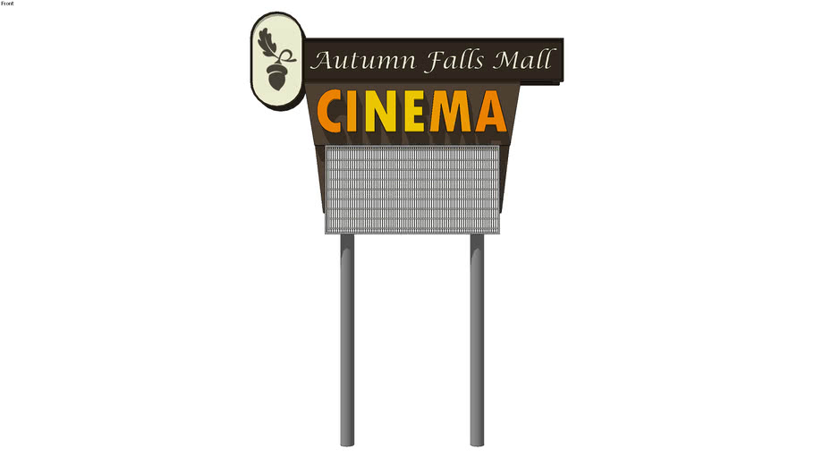 Autumn Falls Mall Cinema Marquee | 3D Warehouse