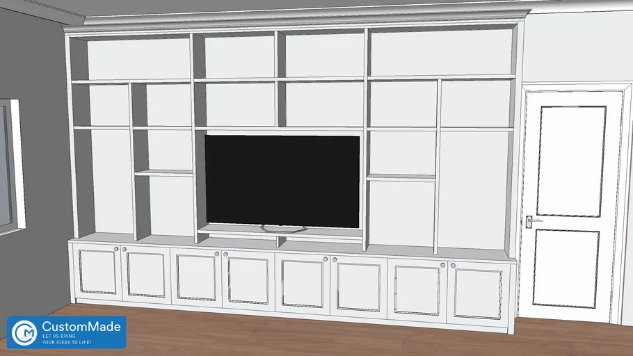 Transitional+Style+TV+Unit.skp | 3D Warehouse