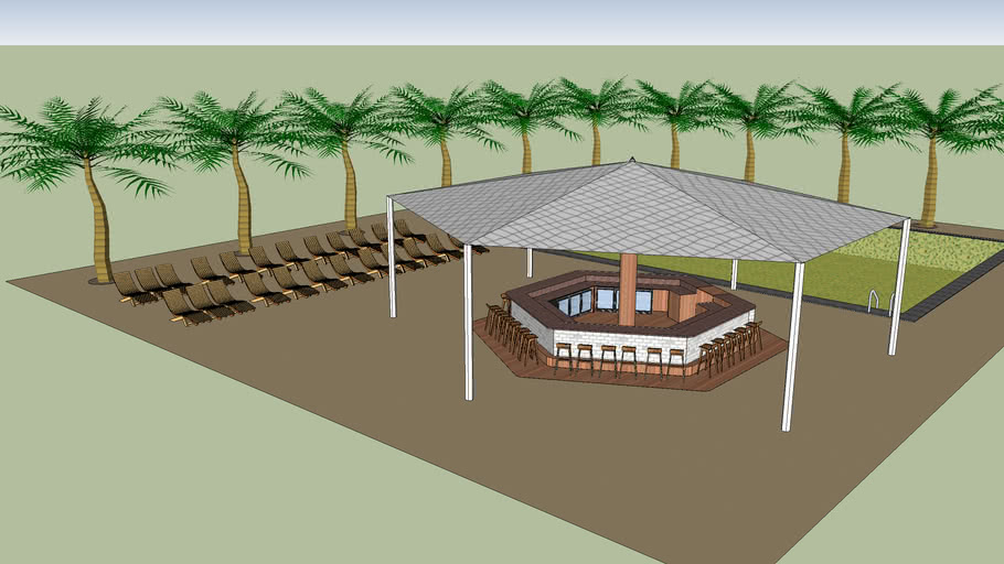 pool and bar | 3D Warehouse