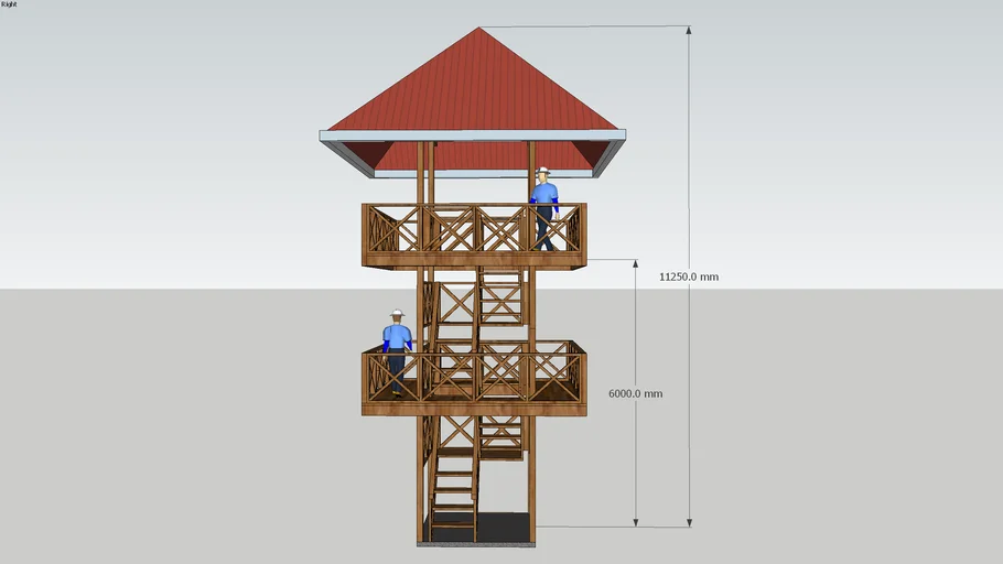 Observation Tower V1 - May2013 | 3D Warehouse