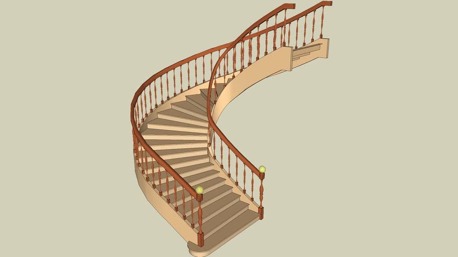 tangga melingkar | 3D Warehouse