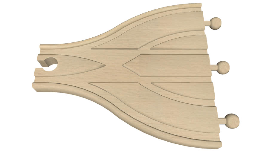 BRIO 33338 3-Way Parallel Switch ('F2' Track) | 3D Warehouse