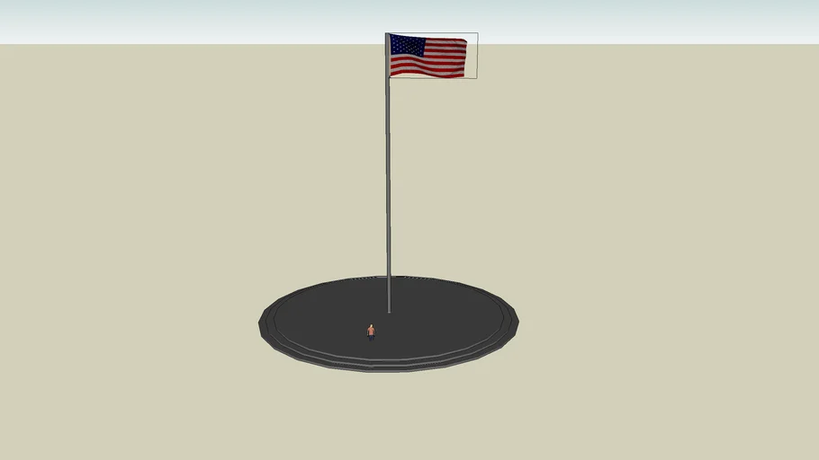 Parade Grounds Flag Pole | 3D Warehouse