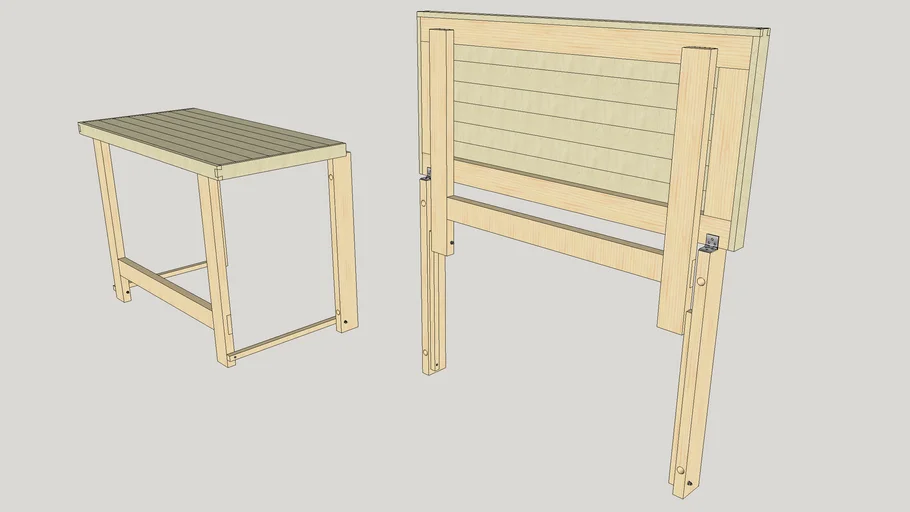 Fold-up Workbench | 3D Warehouse