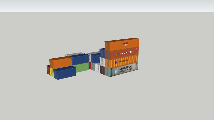 Shipping Container pack 1 | 3D Warehouse
