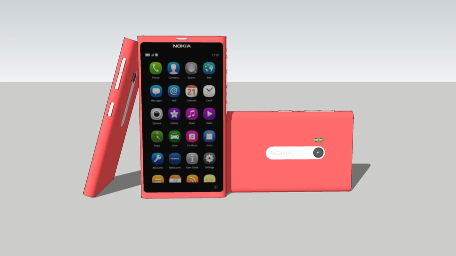 Nokia N9 64GB (Pink) | 3D Warehouse