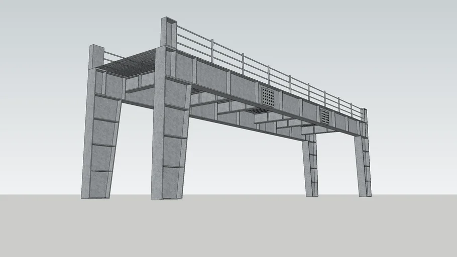 simple bridge structure | 3D Warehouse