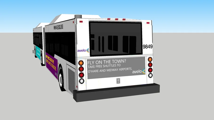 1998 new flyer d60lf | 3D Warehouse