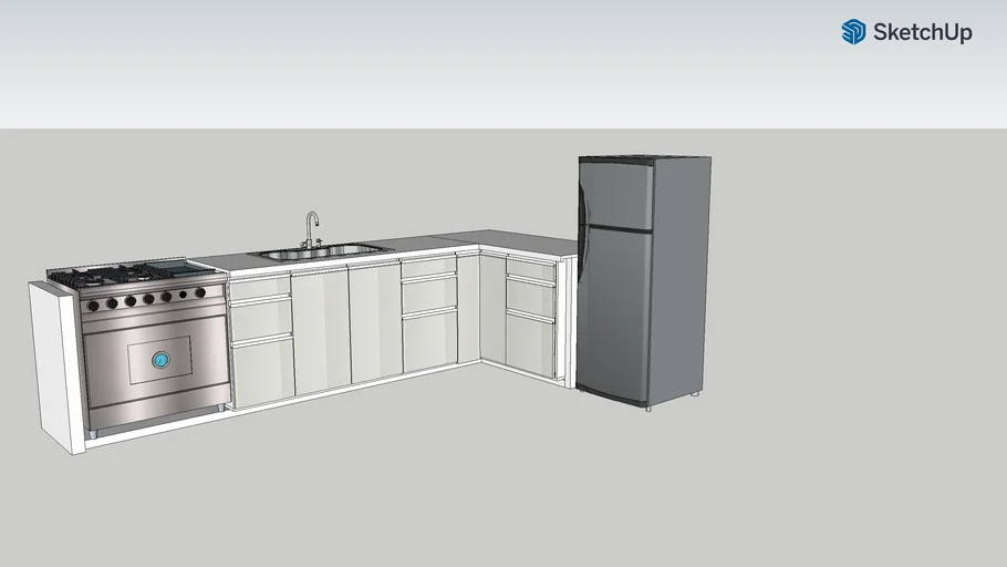 Cocina Simple | 3D Warehouse