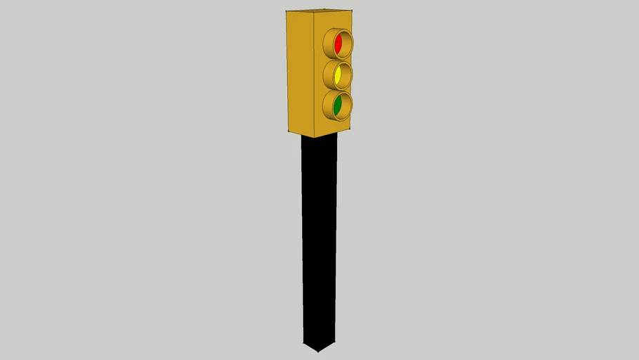 1970s Design Stoplight | 3D Warehouse