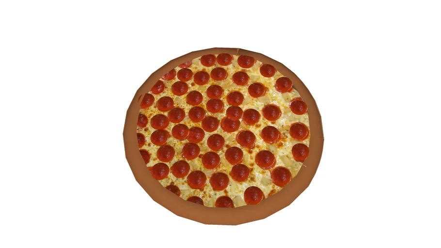 Pepperoni Pizza(W/ 3d Pepperoni) | 3D Warehouse