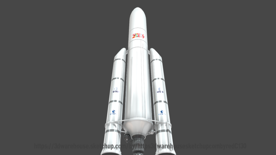Arian V Rocket. | 3D Warehouse