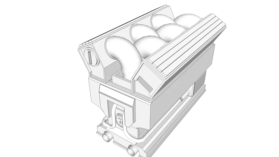 V6 supercharged engine | 3D Warehouse